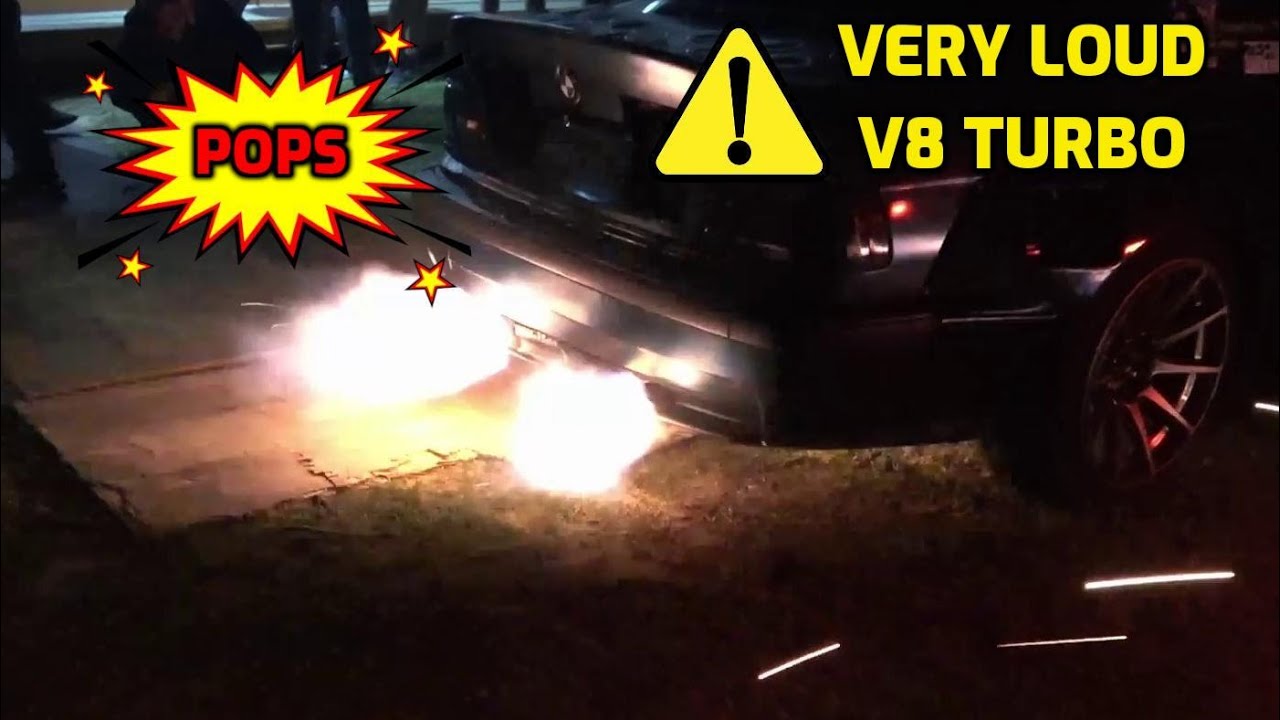 Extremely loud pops and bangs of BMW E36 V8 M62B35 turbo and the ...