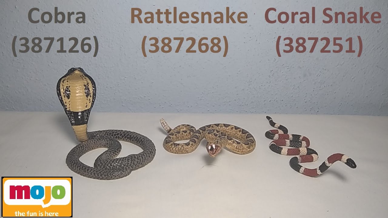 Mojo Fun Cobra (387126), Rattlesnake (387268) & Coral Snake (387251 ...
