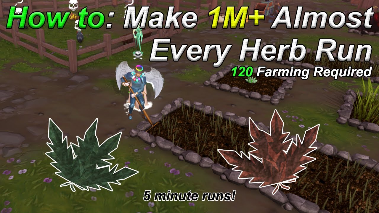 How to: Make 1M+ Almost Every Herb Run│120 Farming Required - YouTube