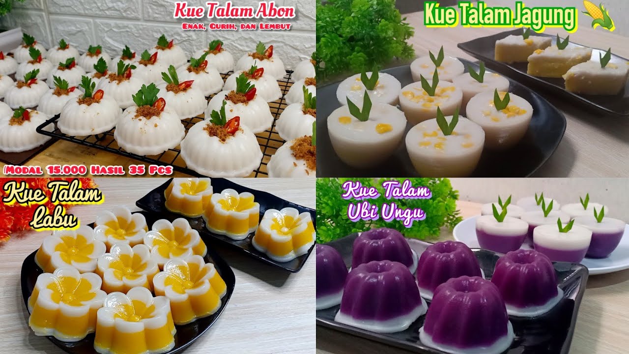4 KREASI KUE TALAM CANTIK ENAK LEMBUT 100% LAYAK JUAL DAN ANTI GAGAL ...