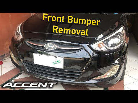 Hyundai Accent Front Bumper Removal