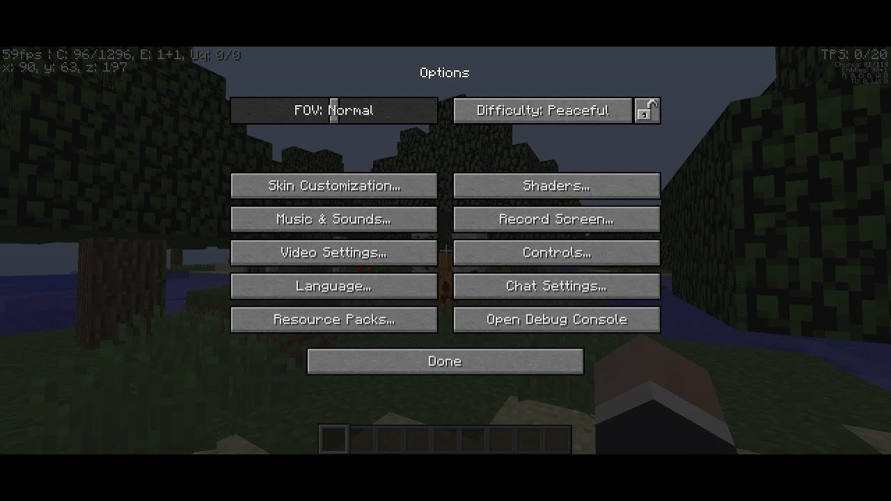 How To Change Difficulty "Easy, Normal, Hard, Peaceful" in Minecraft ...