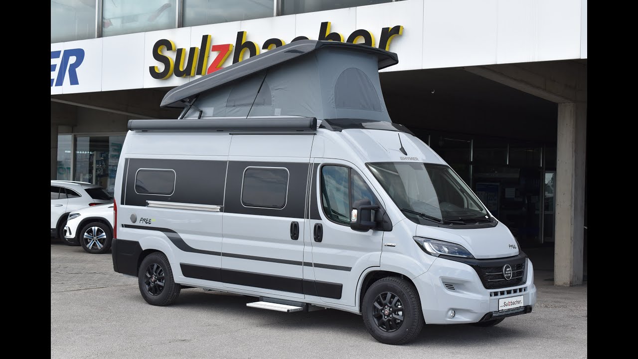 Hymer Free 600 Campus Schlafdach - YouTube