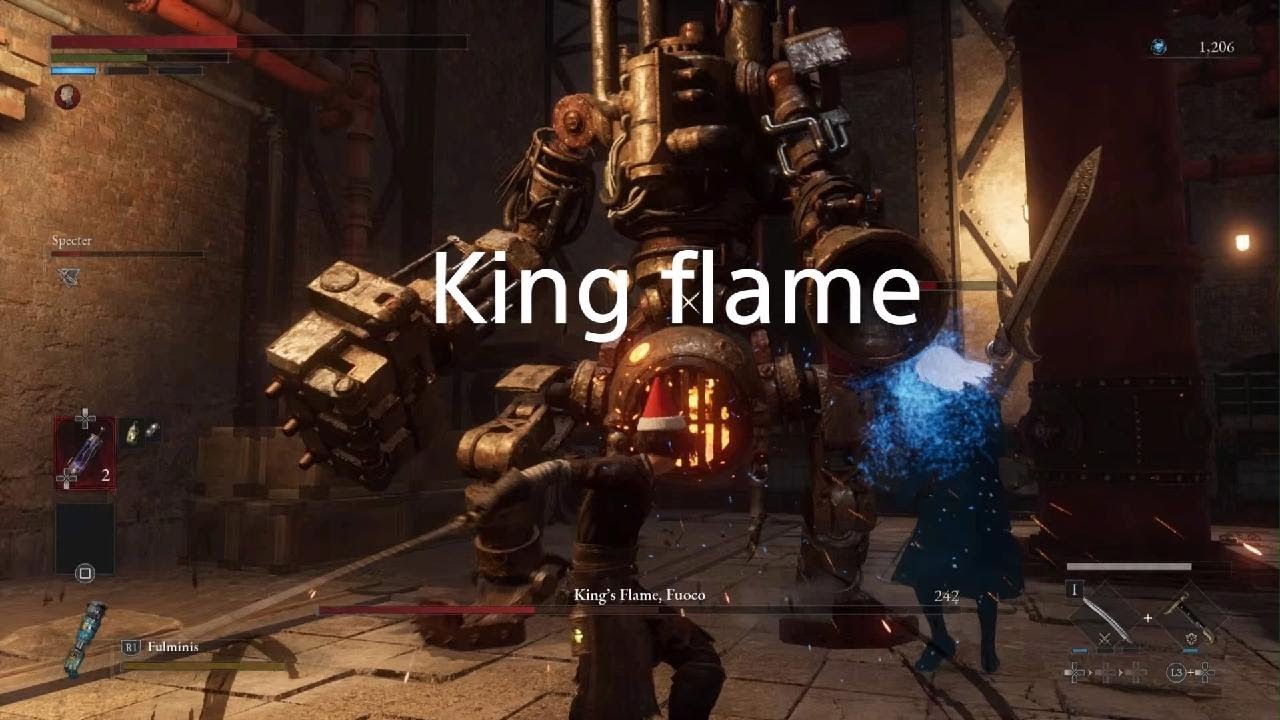 lies of p king flame fuoco boos fight (gameplay) - YouTube