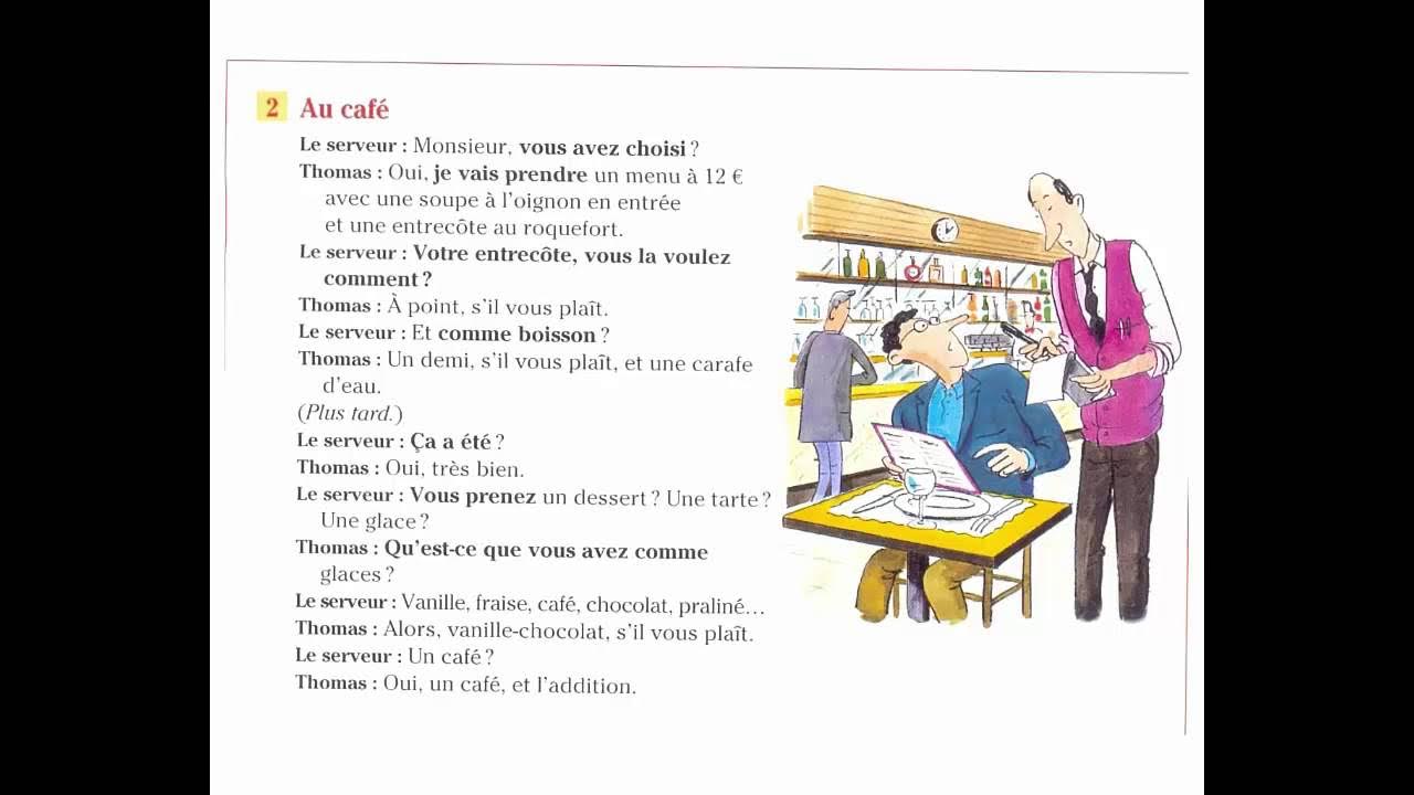 Dialogue En Français Nº:07 - Passer une commande - Au Café - YouTube