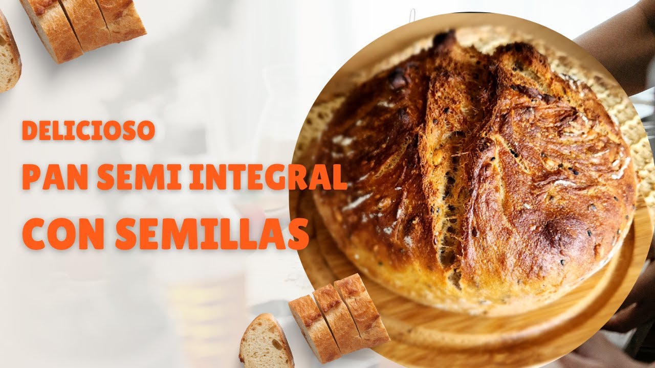 Pan semi integral con semillas (super facil sin amasar)🫓🍞🤩🤤 - YouTube