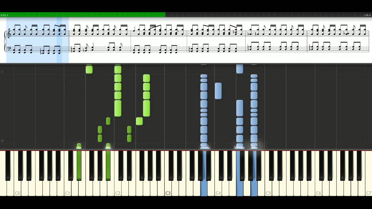 Blur - Song 2 [Piano Tutorial] Synthesia - YouTube