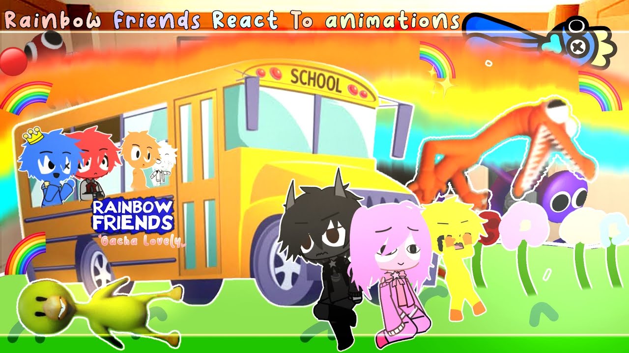 🌈 🌟Rainbow Friends React To Rainbow Funny Animations| 💕🌈🌟 ⚡️🔥 🖤Part 10 ...