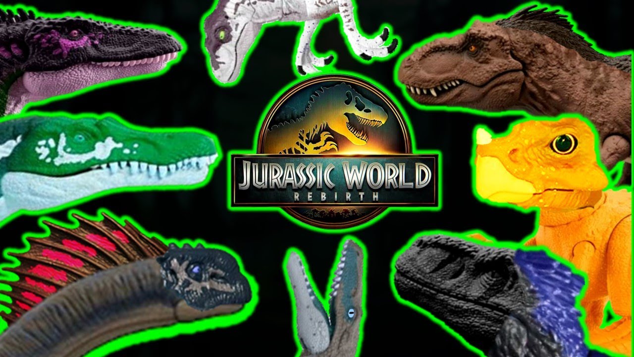 new Jurassic world rebirth dinosaur toys confirmed Spinosaurus ...