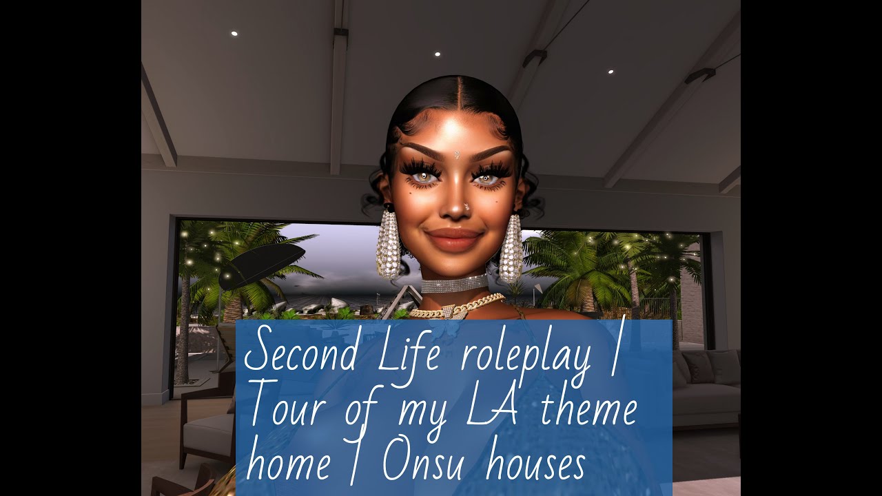 Second Life roleplay | Tour of my LA theme home | Onsu houses - YouTube