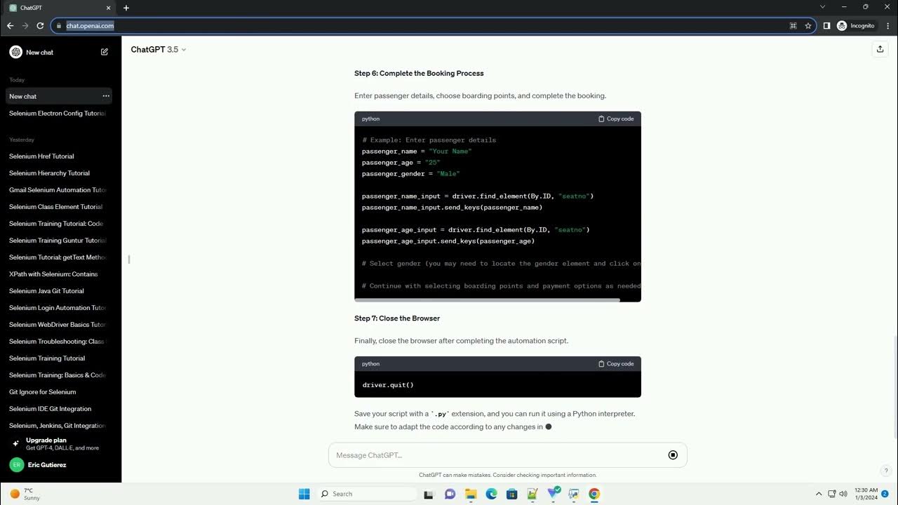 redbus selenium automation code - YouTube