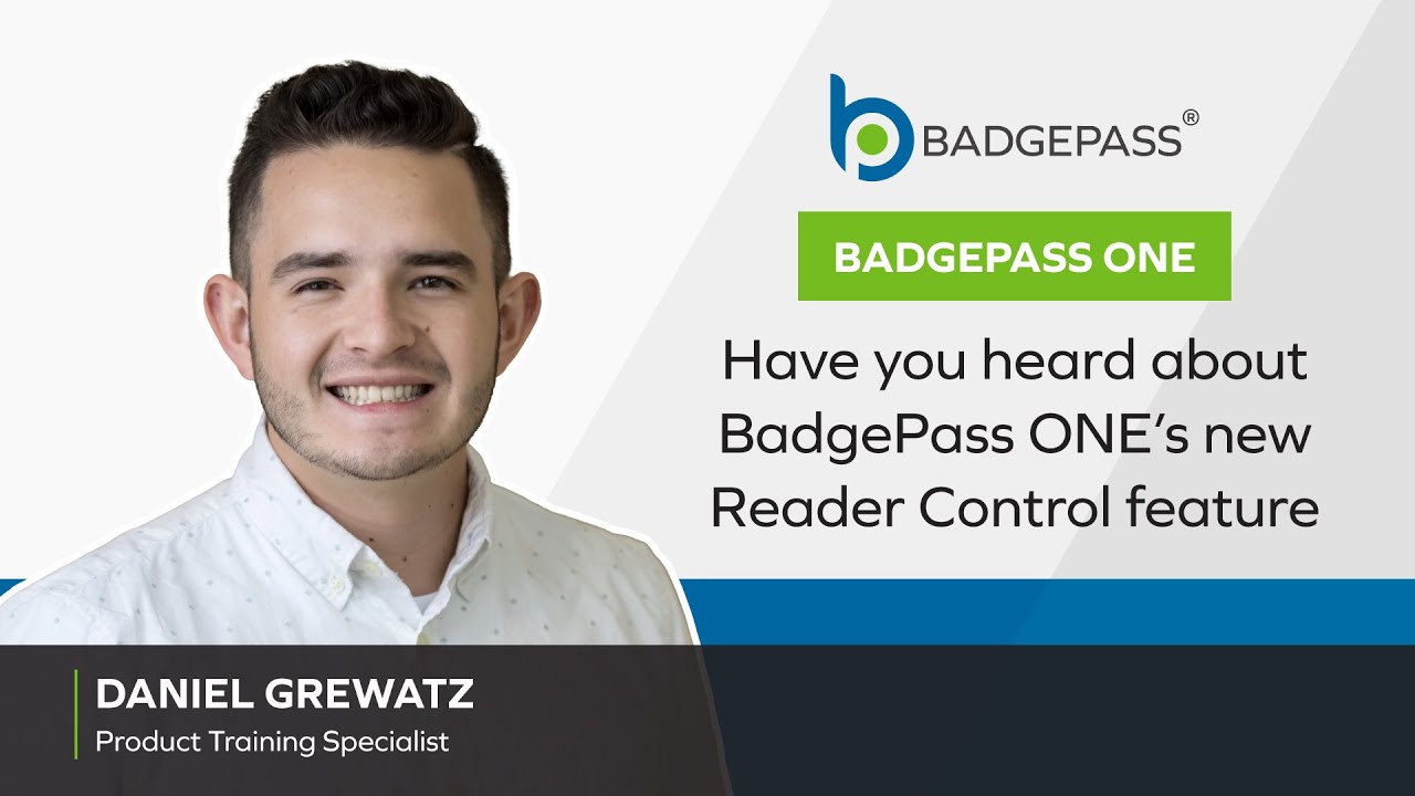 BadgePass ONE: Introducing Reader Control - YouTube