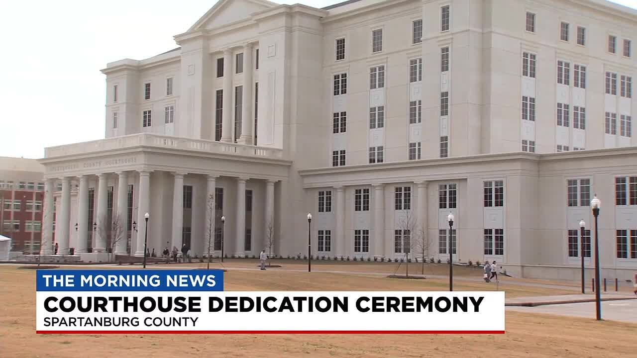 Spartanburg Co. dedicates new courthouse - YouTube