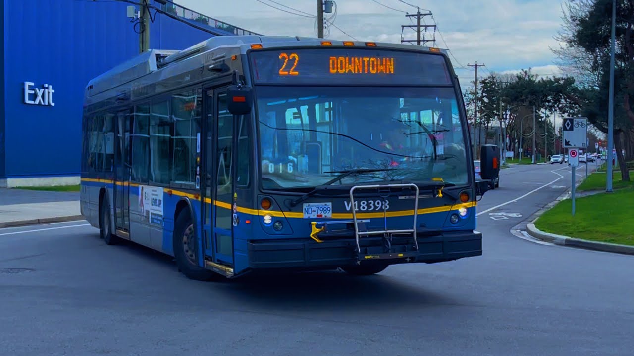 Translink CMBC - [Bus Ride] 2018 Nova Bus LFS HEV - V18398 on 22 Knight ...