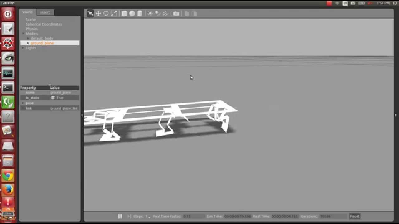 Popupcad walking robot, tripping - YouTube