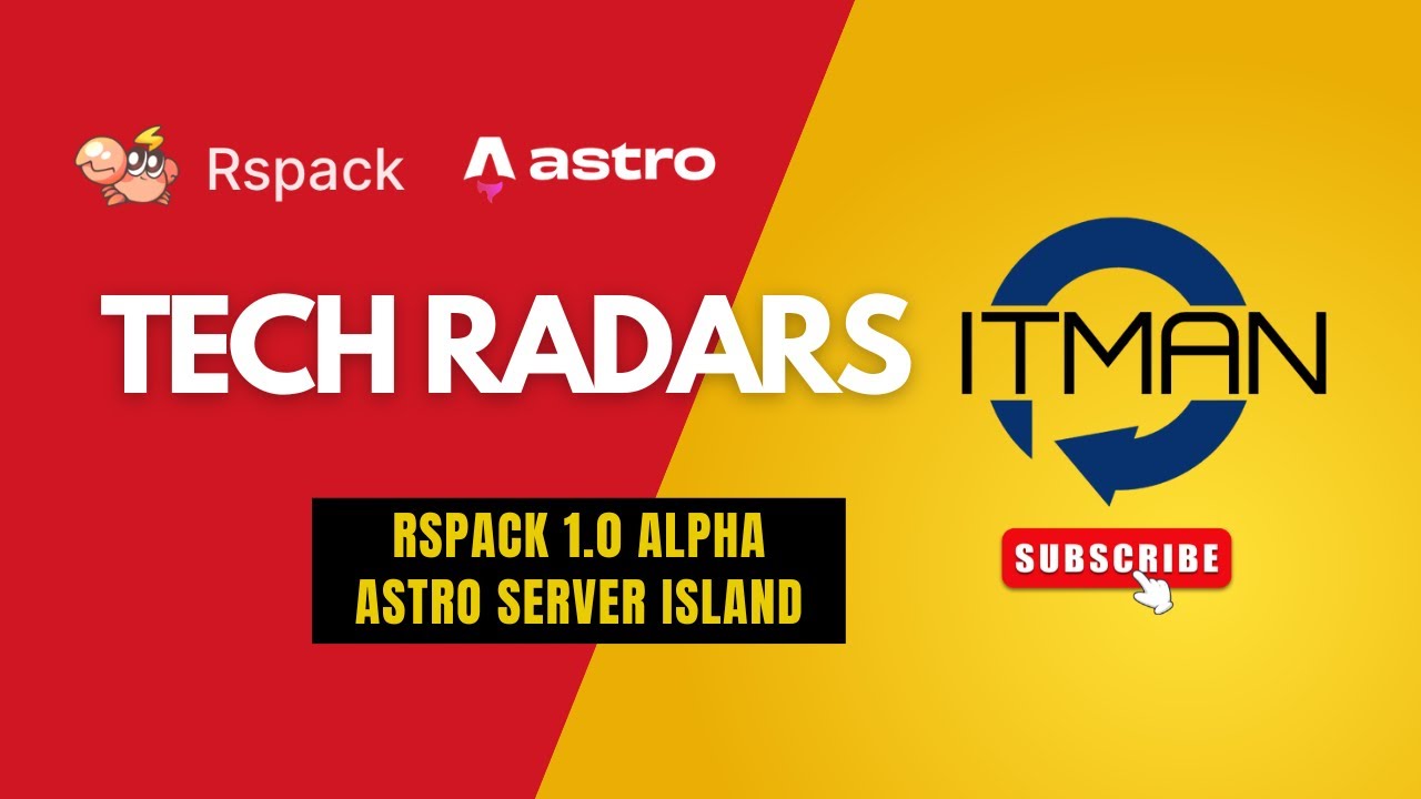 ITMan - Tech Radars: What's New in #Rspack 1.0 Alpha, Astro Server ...