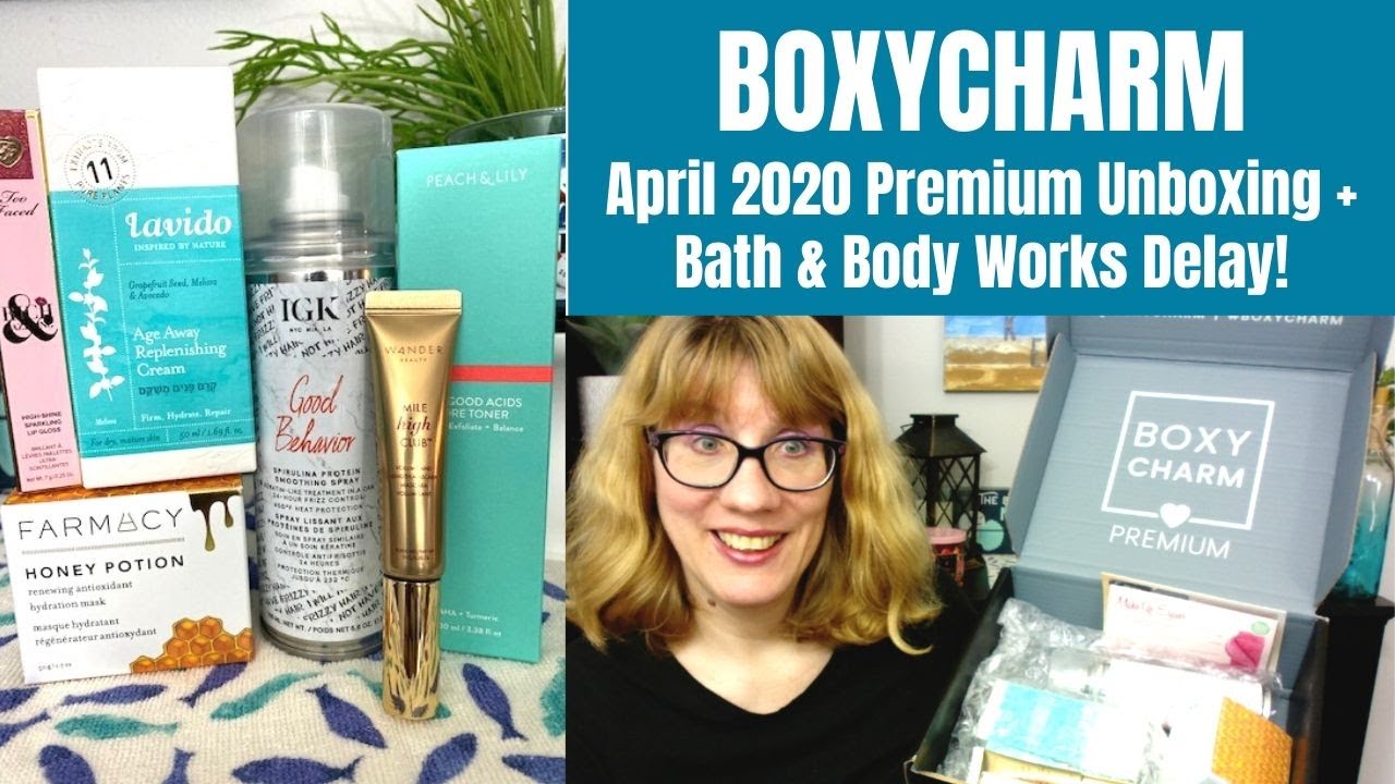 BOXYCHARM April 2020 Premium Unboxing + Bath & Body Works Delay! - YouTube