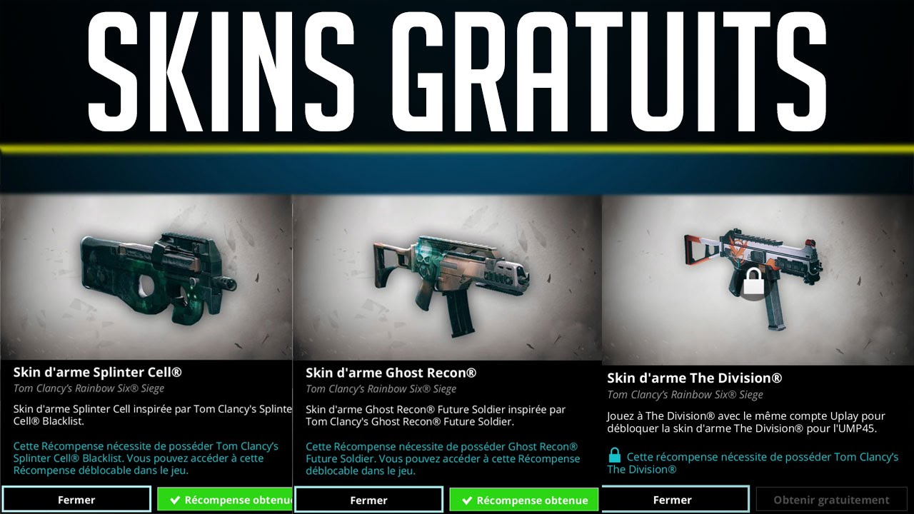Skins exclusifs limités (22 mars 2016) - Rainbow Six Siege - YouTube