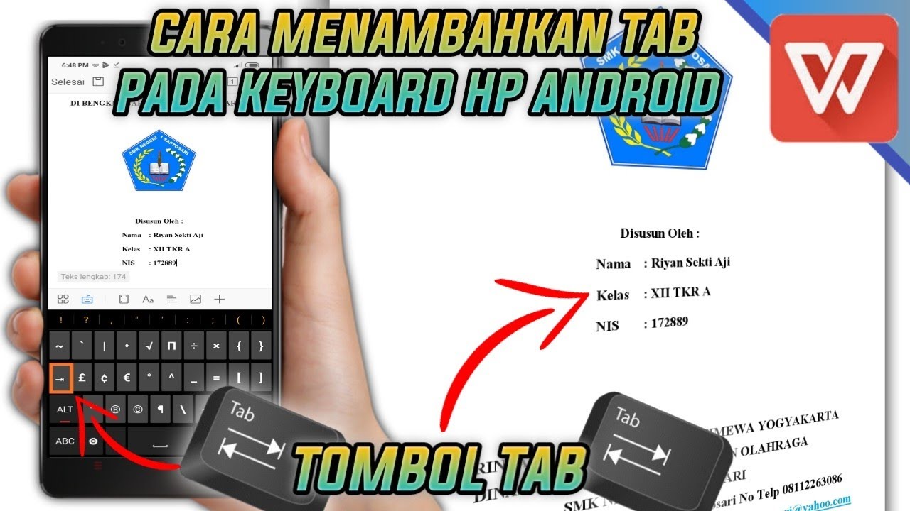 Cara menambahkan tombol tab pada wps office - YouTube