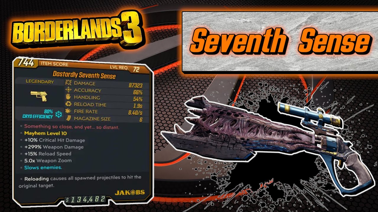 Legendary Item Guide | Seventh Sense | [Borderlands 3] - YouTube
