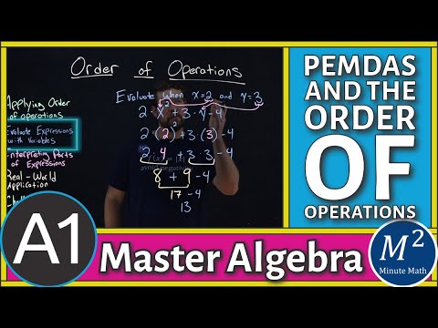 Order of Operations with Variables and Real-Life Math | PEMDAS Simplified - YouTube