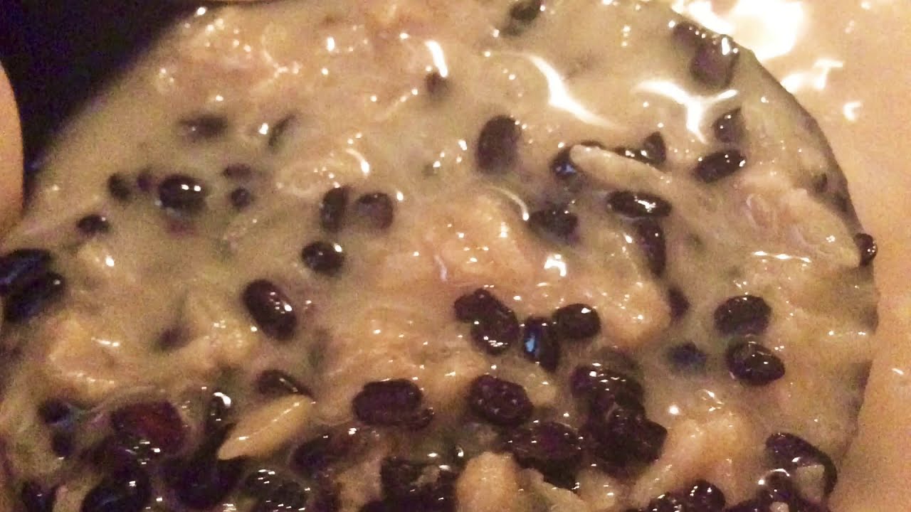 Ginataang Munggo - Tinutong Munggo or Sweet rice with roasted mung ...