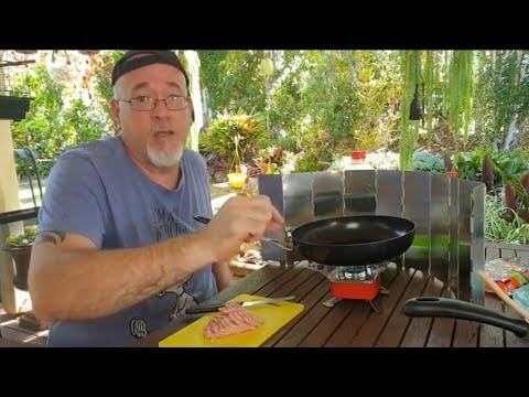 Motorcycle camp cooking. " first recipe " - YouTube