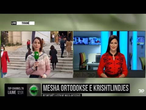Mesha ortodokse e krishtlindjes/ Besimtarët luten me masa anticovid