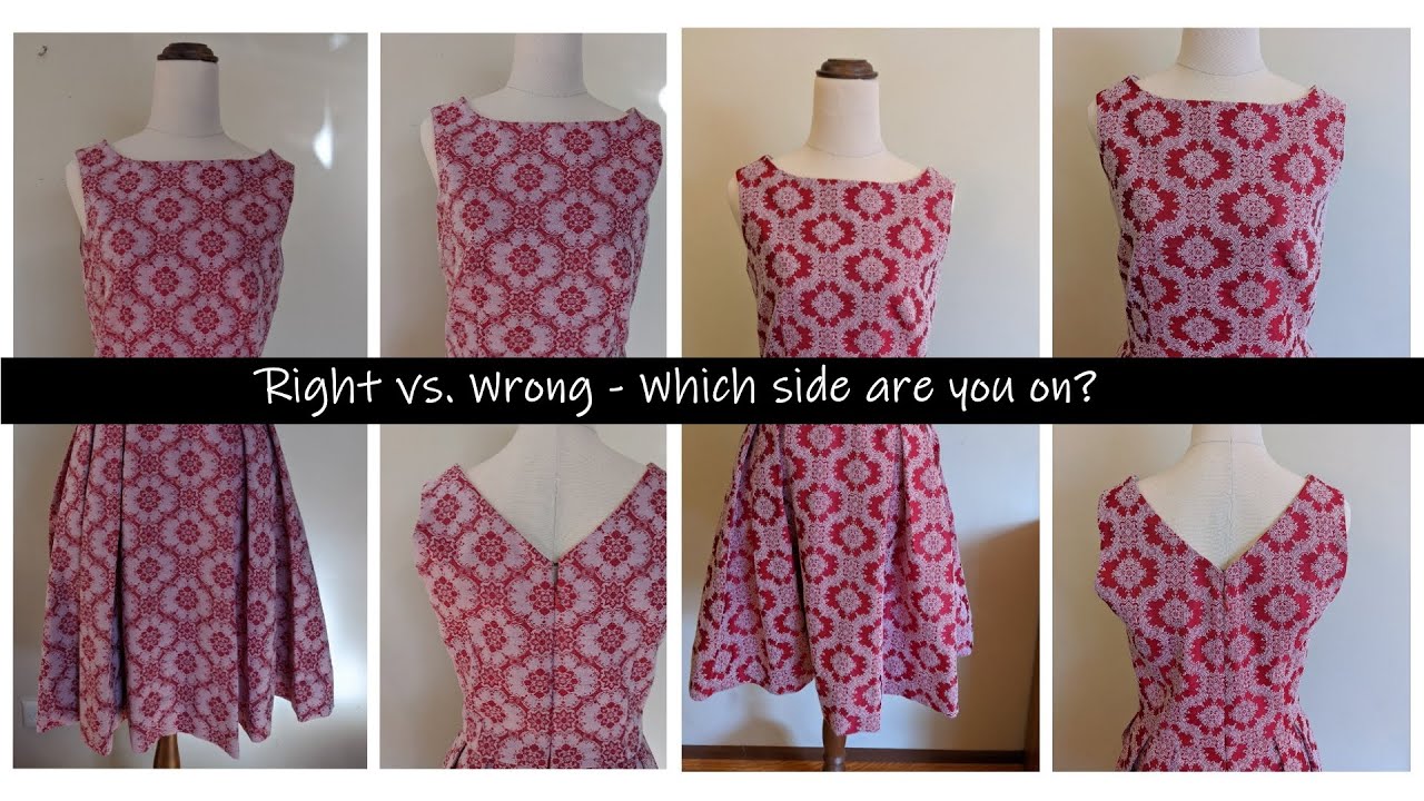Jacquard Fabric - Which Side is Right? + Free Pattern - YouTube