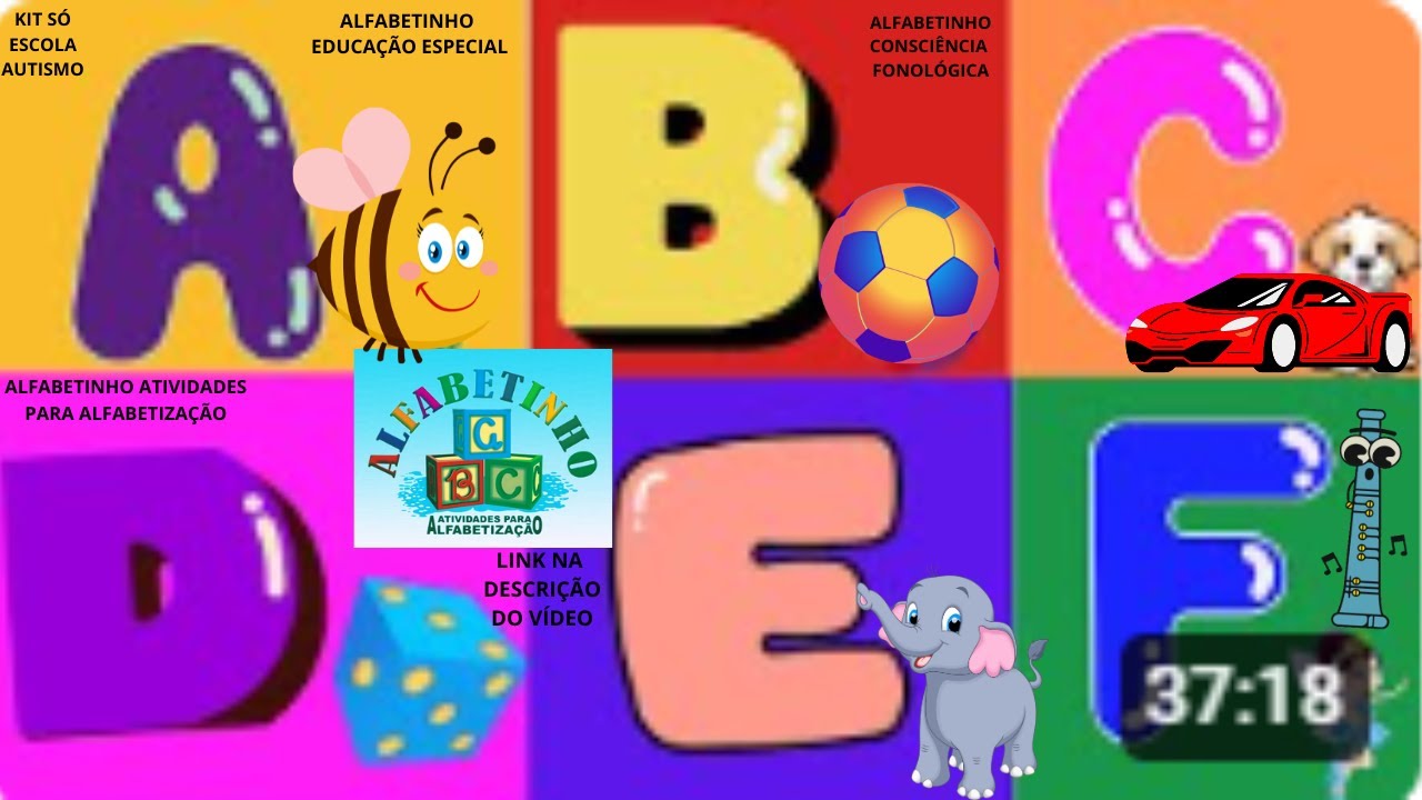 ALFABETINHO EDUCAÇÃO ESPECIAL Alfabeto de A à Z ABC PASSO A PASSO #abcd ...
