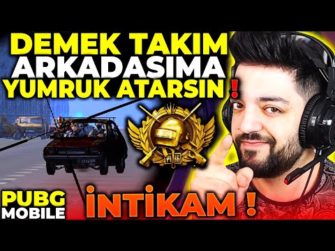 DEMEK TAKIM ARKADAŞIMA YUMRUK ATARSIN !! PUBG Mobile