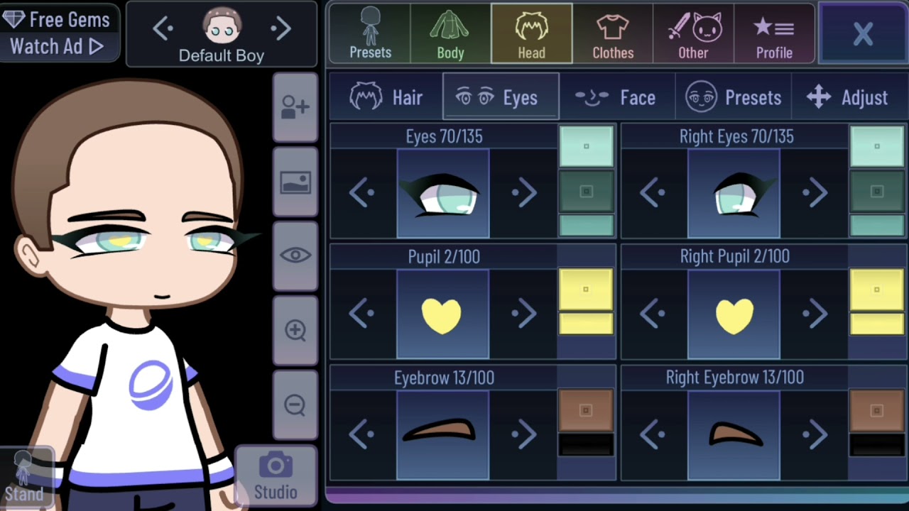 how i make pupils || gacha - YouTube