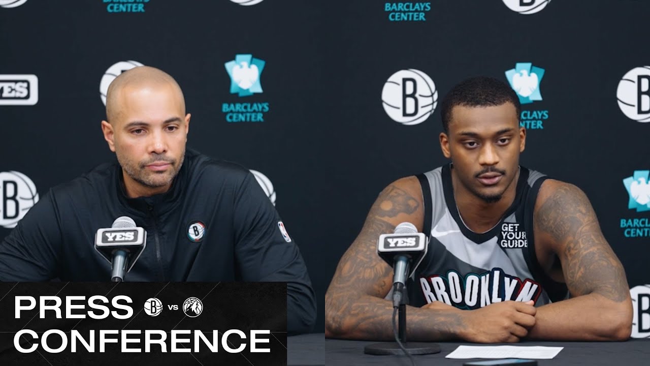 Jordi Fernández and Dariq Whitehead Postgame Press Conferences vs MIN ...