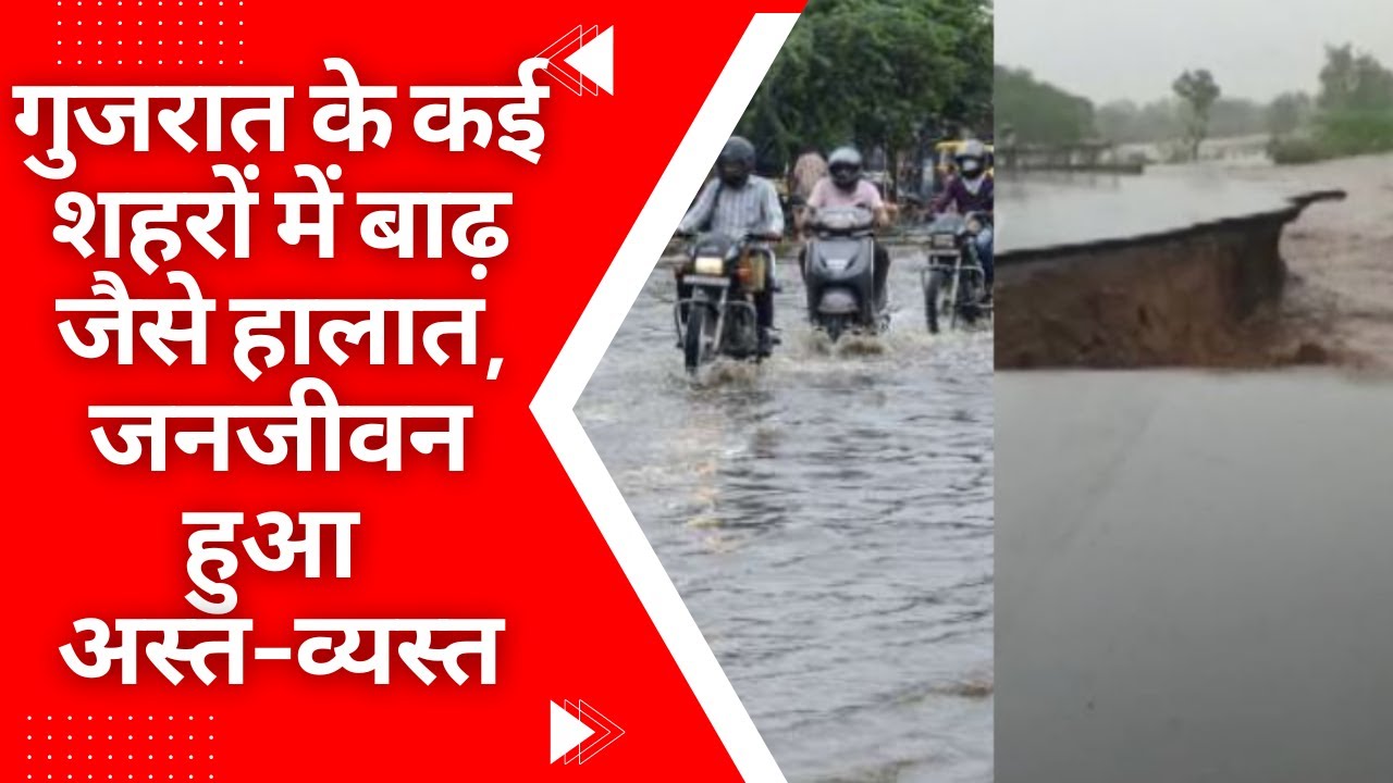 Gujarat Rains Flood Like Situation in Many Districts Over 700 People ...