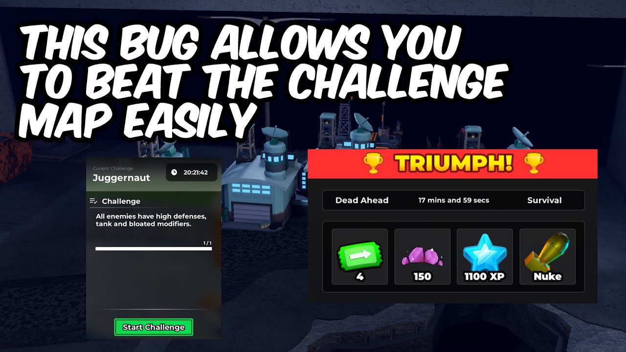 THIS BUG ALLOWS YOU TO BEAT THE CHALLENGE MAP | Tower Defense Simulator ...