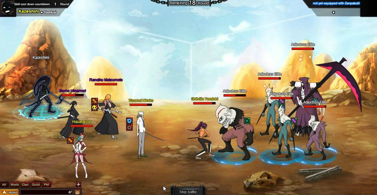 Bleach Online (Hollow Soul Map Adjuchas Elite) Gameplay - YouTube