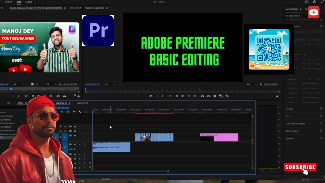 Adobe Premiere Basic Editing@ManojDey @pahadiwalavlogs01 - YouTube
