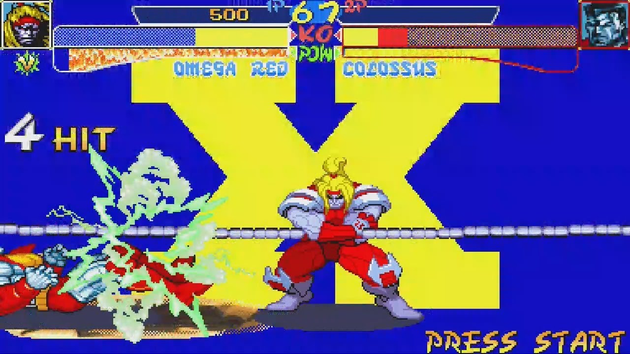 X-Men Children of The Atom (Arcade) - Omega Red - YouTube