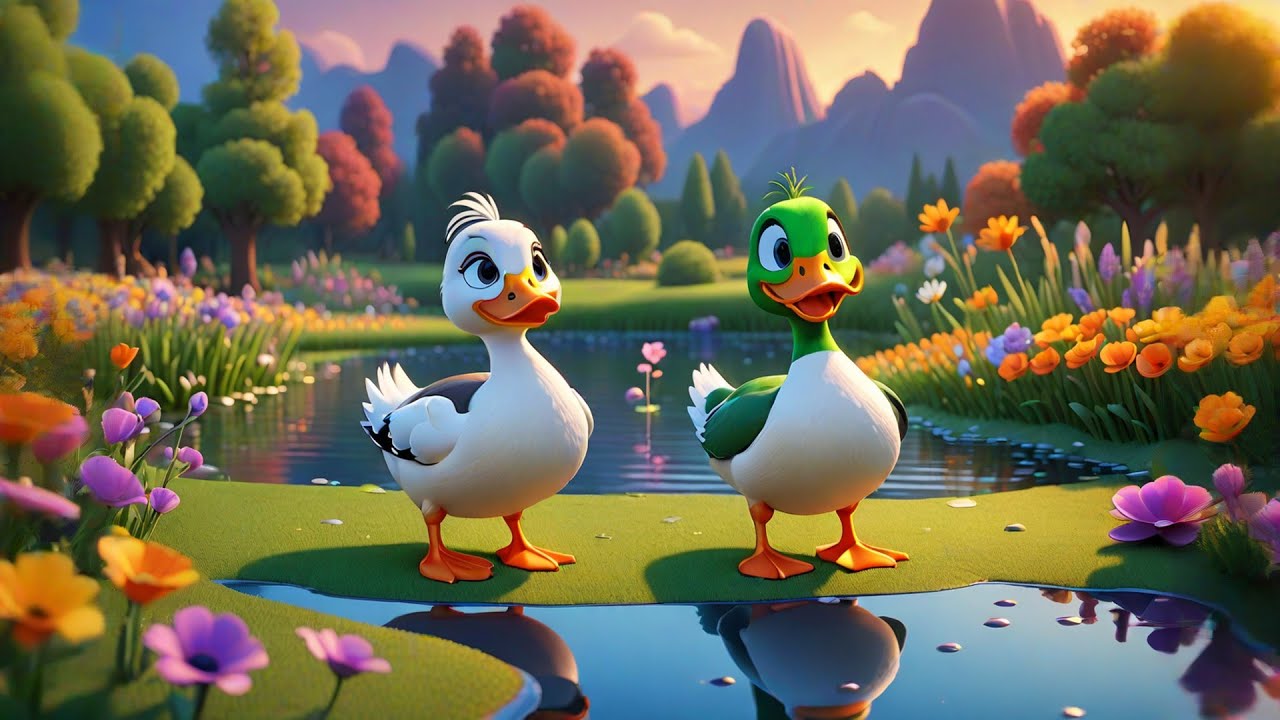 Seven Dancing Ducks Go Quack Quack | Fun Counting Song | Nursery Rhymes ...