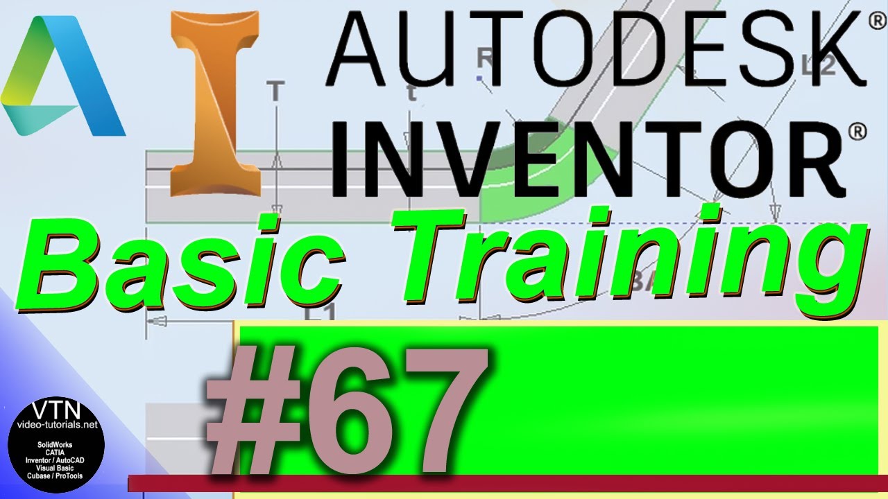 AutoDesk INVENTOR Basic Training 67 ( Exercise 6 ) - YouTube