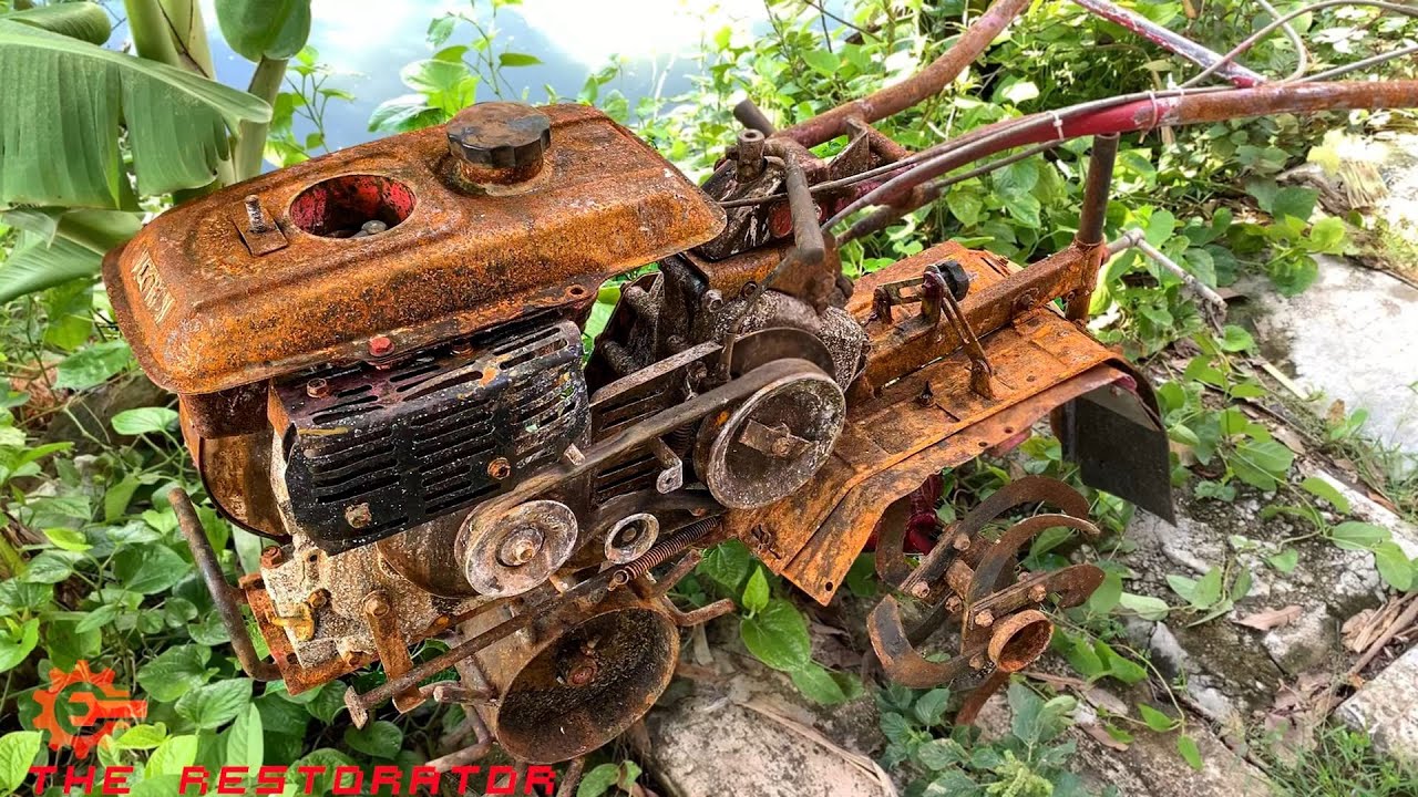 Restoration Tiller SHIBAURA Vintage | Restore Tiller Rusty - YouTube