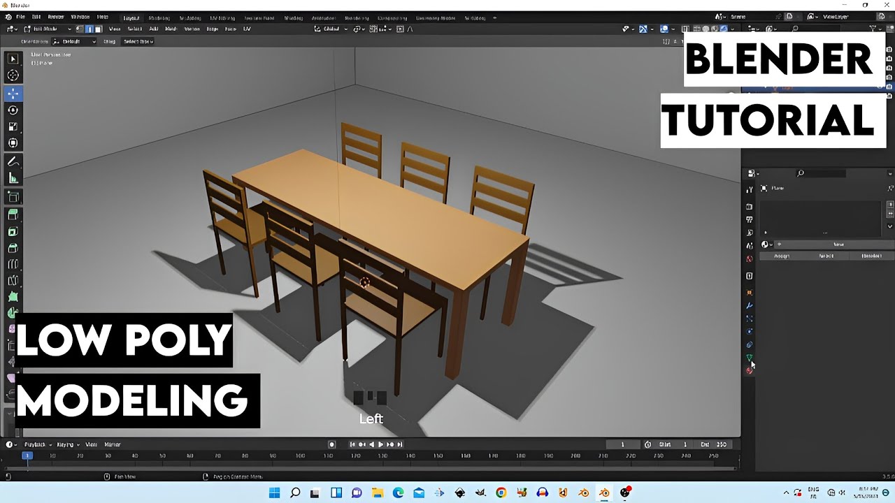 Create a Low Poly Table in Blender - Easy Tutorial - YouTube