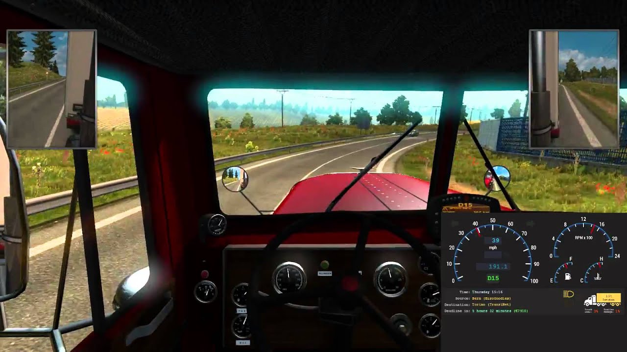 Euro truck SImulator 2 Telemetry 64 bits - YouTube