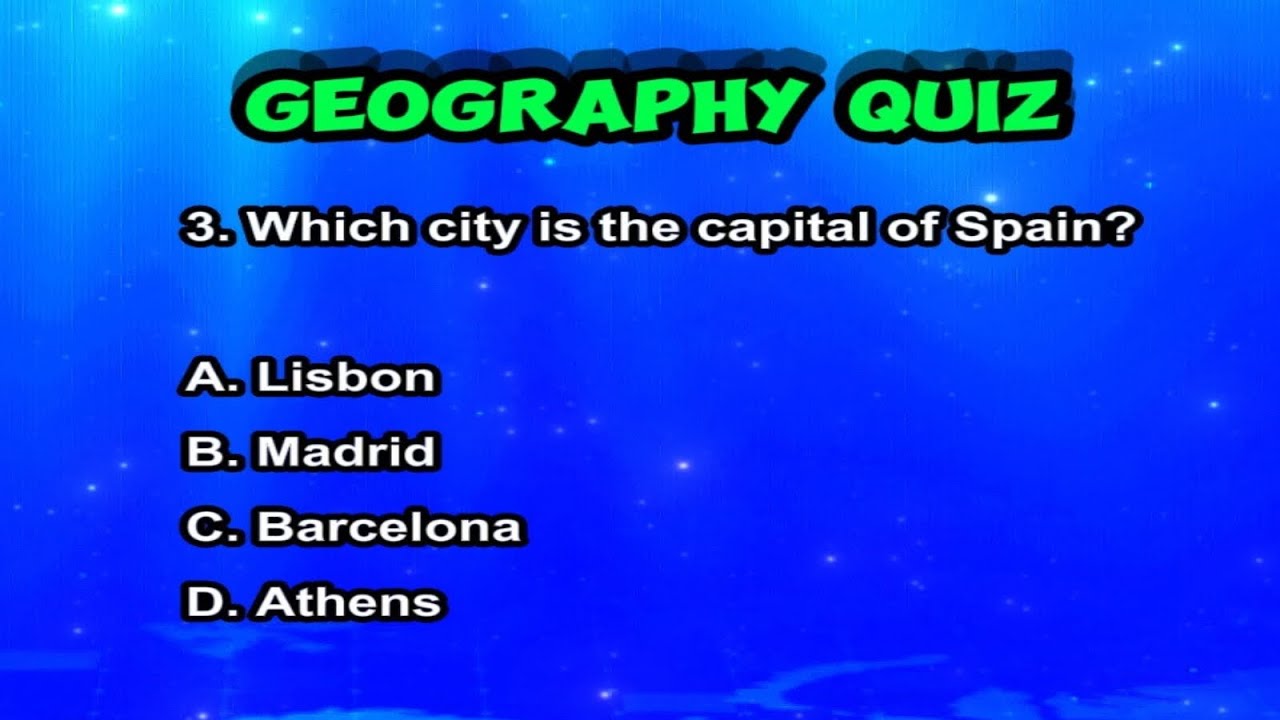 Which CITY is the capital of SPAIN? | GEOGRAPHY QUIZ - YouTube