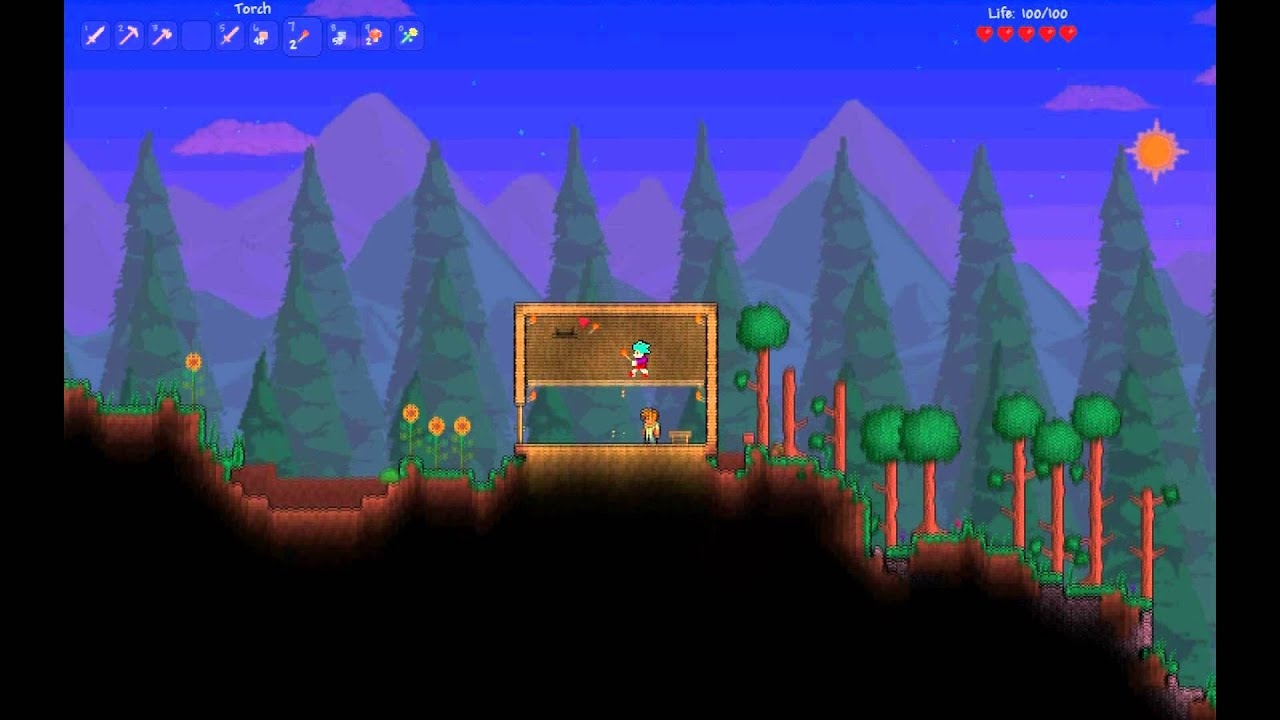 Terraria Let's Play Episode 1 - YouTube