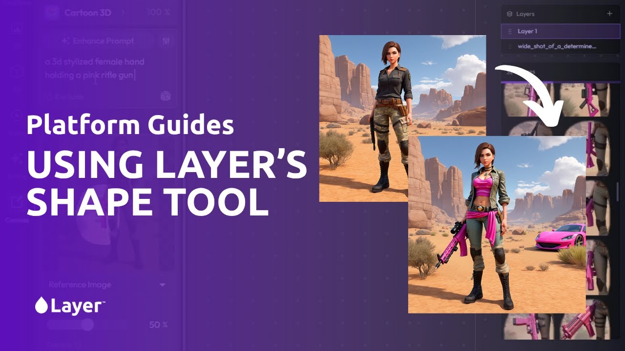How to use the Shape tool in the Canvas | Layer - YouTube