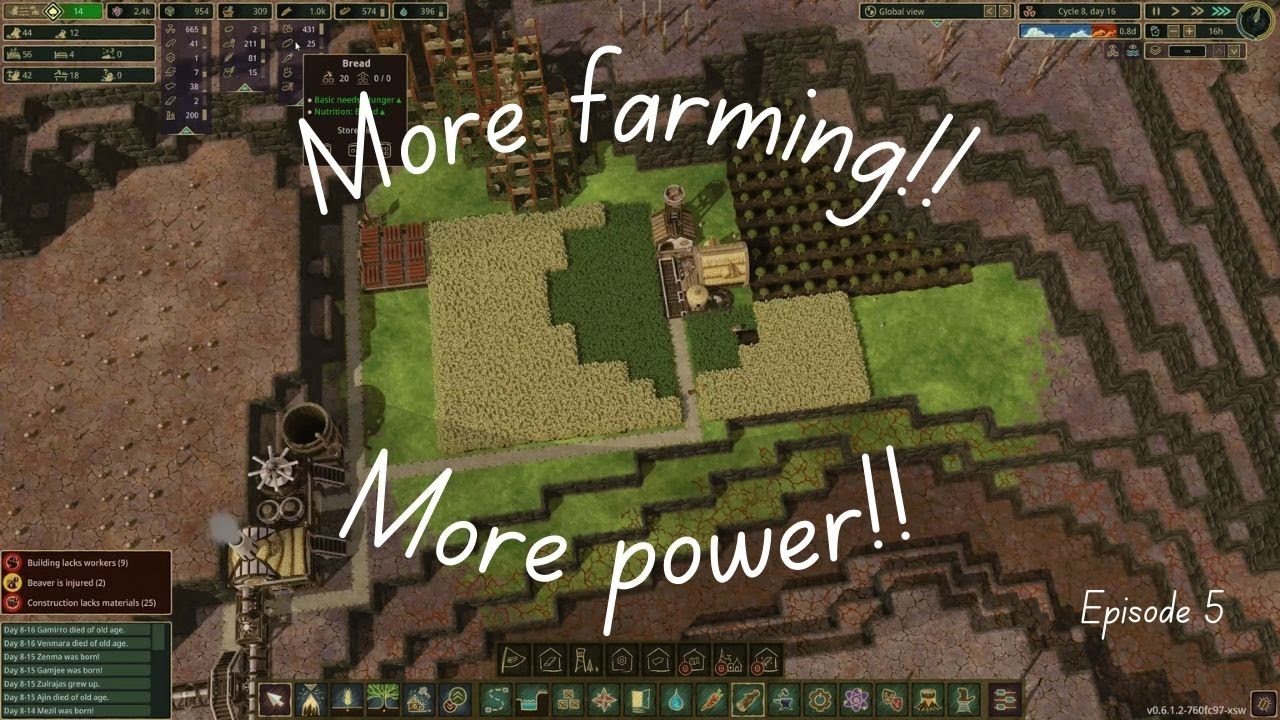 Vertical power shafts! Building sluices! Let's play with Timberborn ...