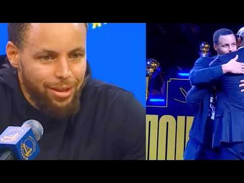 Stephen Curry’s Emotional Reaction to Andre Iguodala’s Warriors Jersey Retirement | Must-Watch ...