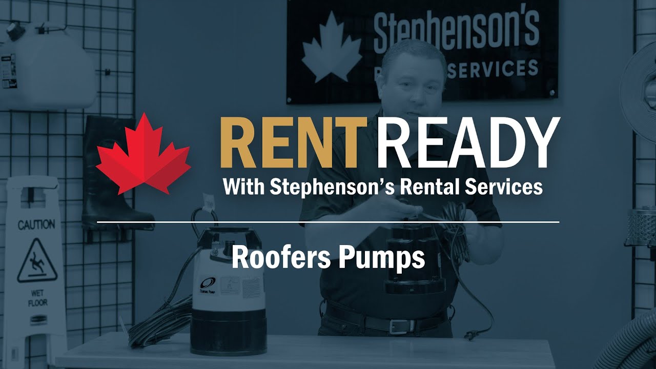 Roofers Pumps | RentReady with Stephenson's - YouTube