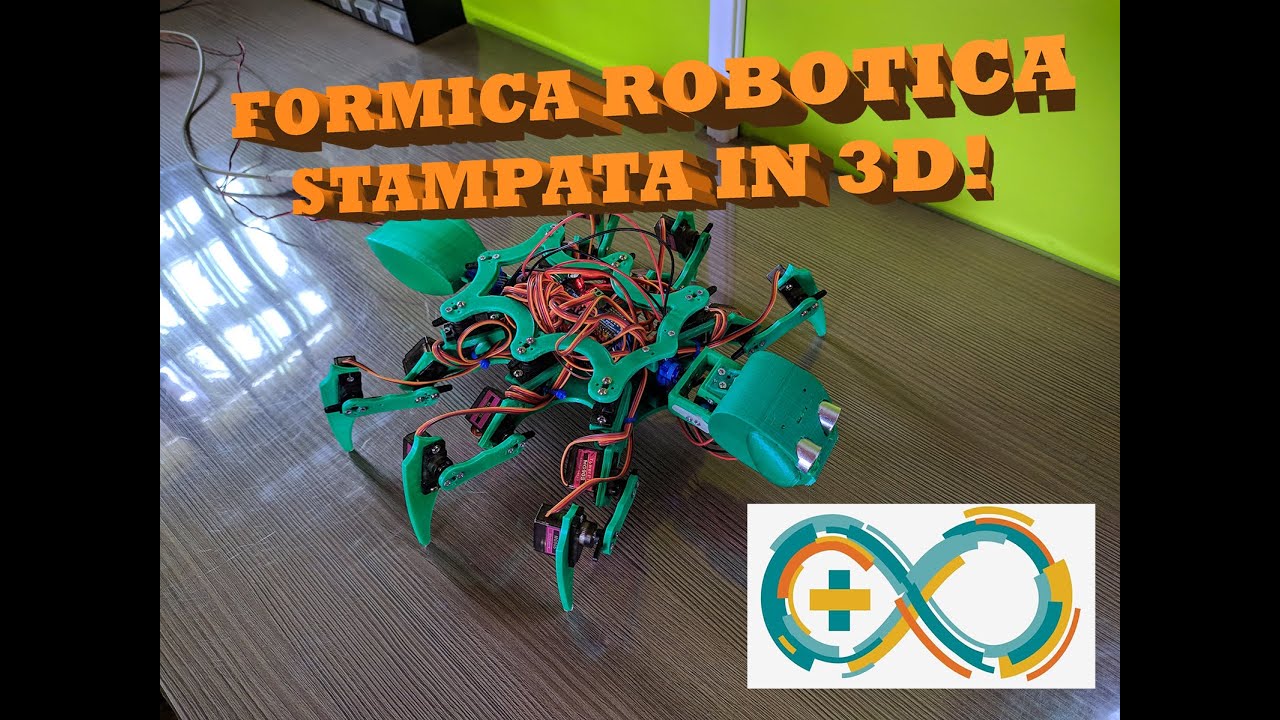 Test formica stampata in 3D - YouTube